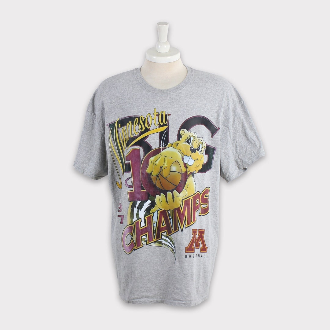 Vintage 90s Minnesota Golden Gophers Sweatshirt 2XL Golden Gophers T ...