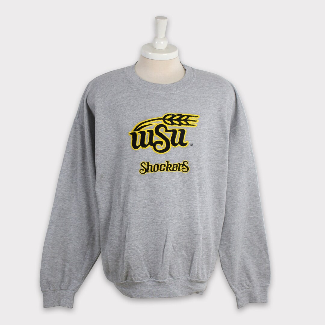 Embroidered Vintage 90s Wichita State Shockers Sweatshirt Wichita ...