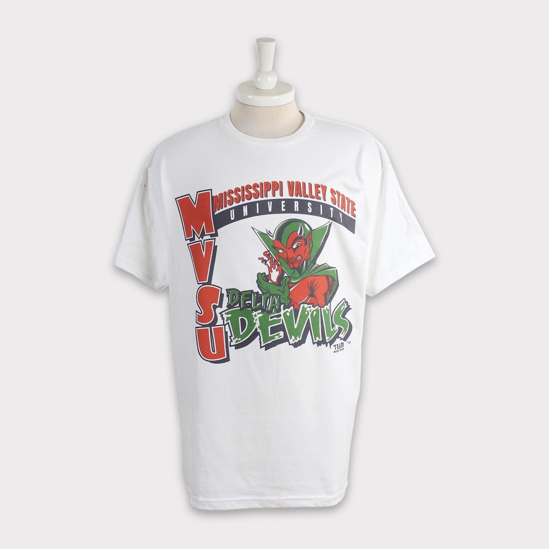 Vintage 00s Mississippi Valley State Delta Devils T-shirt Delta Devils ...