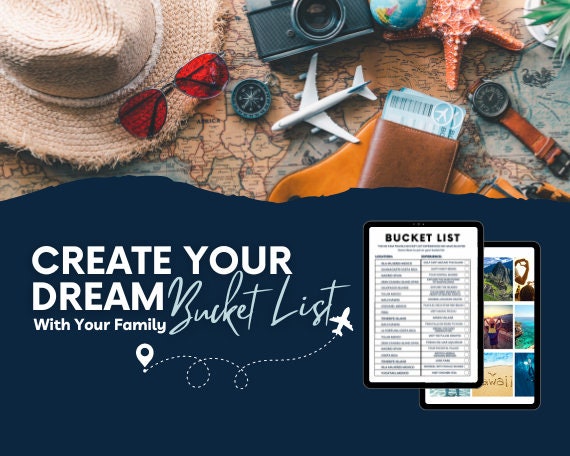 Family Bucket List Activity Bucket List Template Editable Printable ...