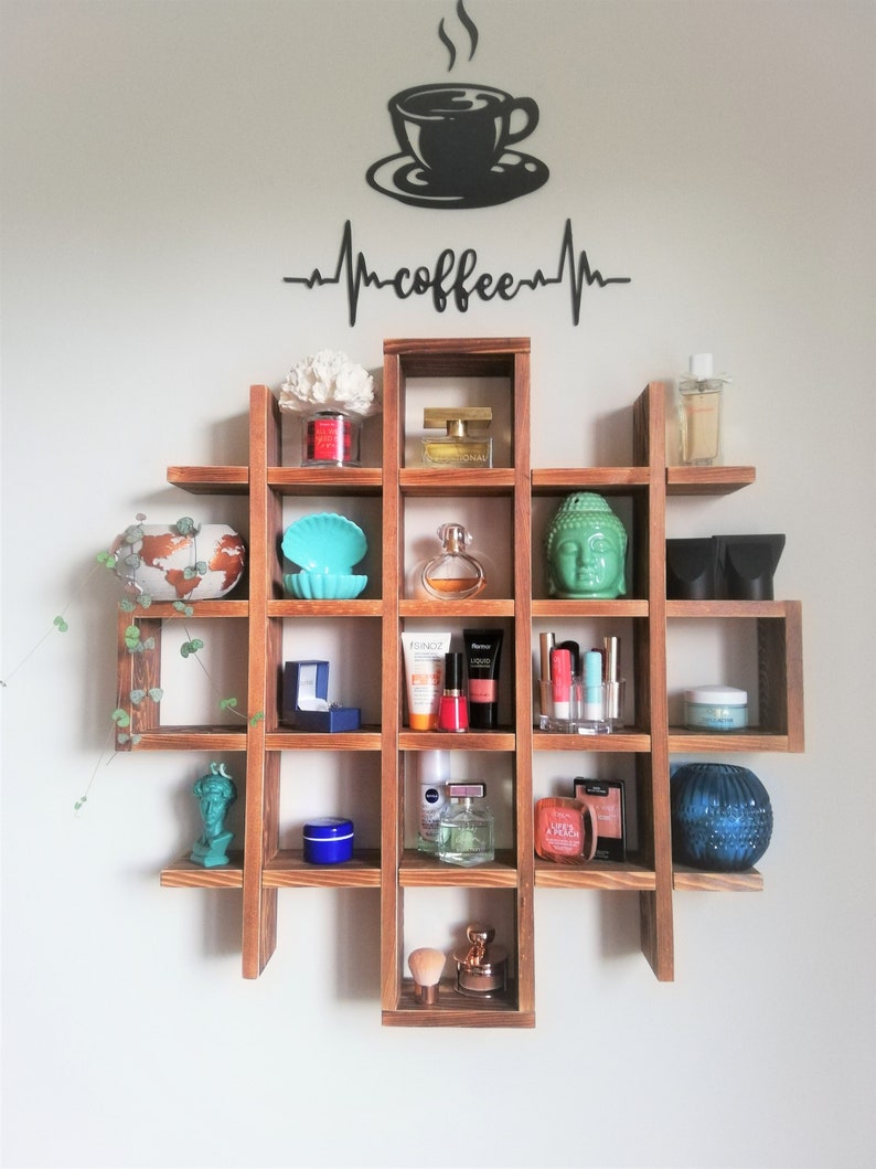 Special Shape Wooden Shelf Coffee Tea Mug Storage Wall - Etsy