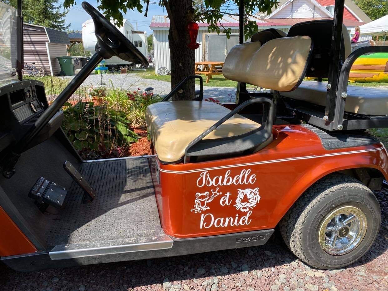 Golf Kart Vinyl Sticker Custom Personalized - Etsy