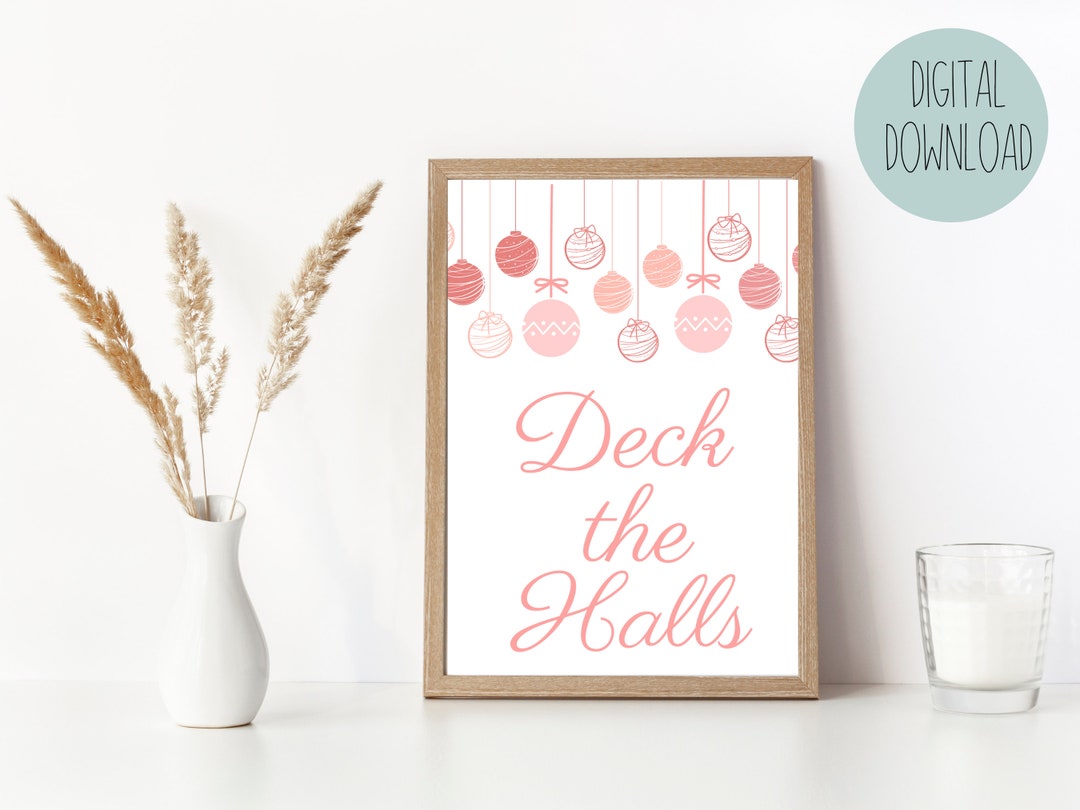 Pink Christmas Poster Pink Christmas Sign Pink Christmas - Etsy