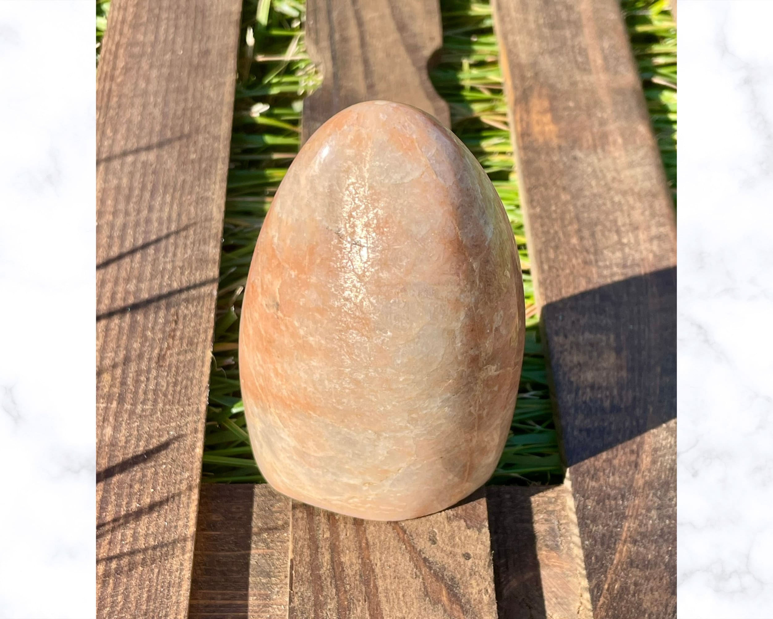 Sunstone Freeform-peach Sunstone Freeform-freeform Crystals-polished ...