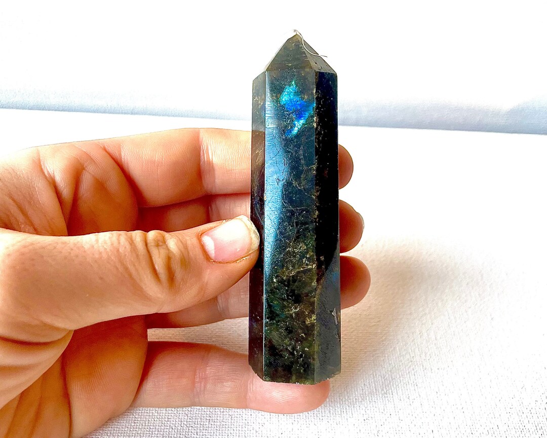 Labradorite Tower-labradorite Crystal-flashy Crystals-unique - Etsy