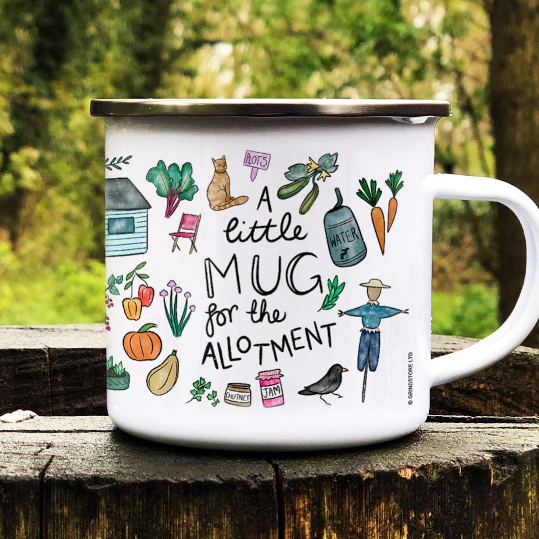 A Little Mug for the Allotment Enamel Mug - Etsy UK
