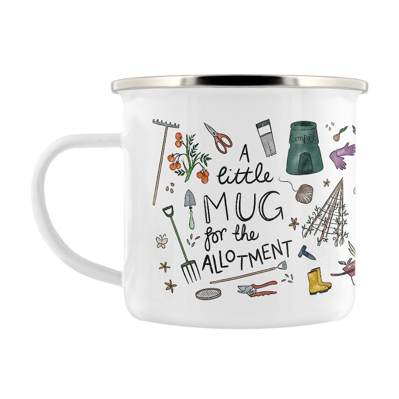 A Little Mug for the Allotment Enamel Mug - Etsy UK