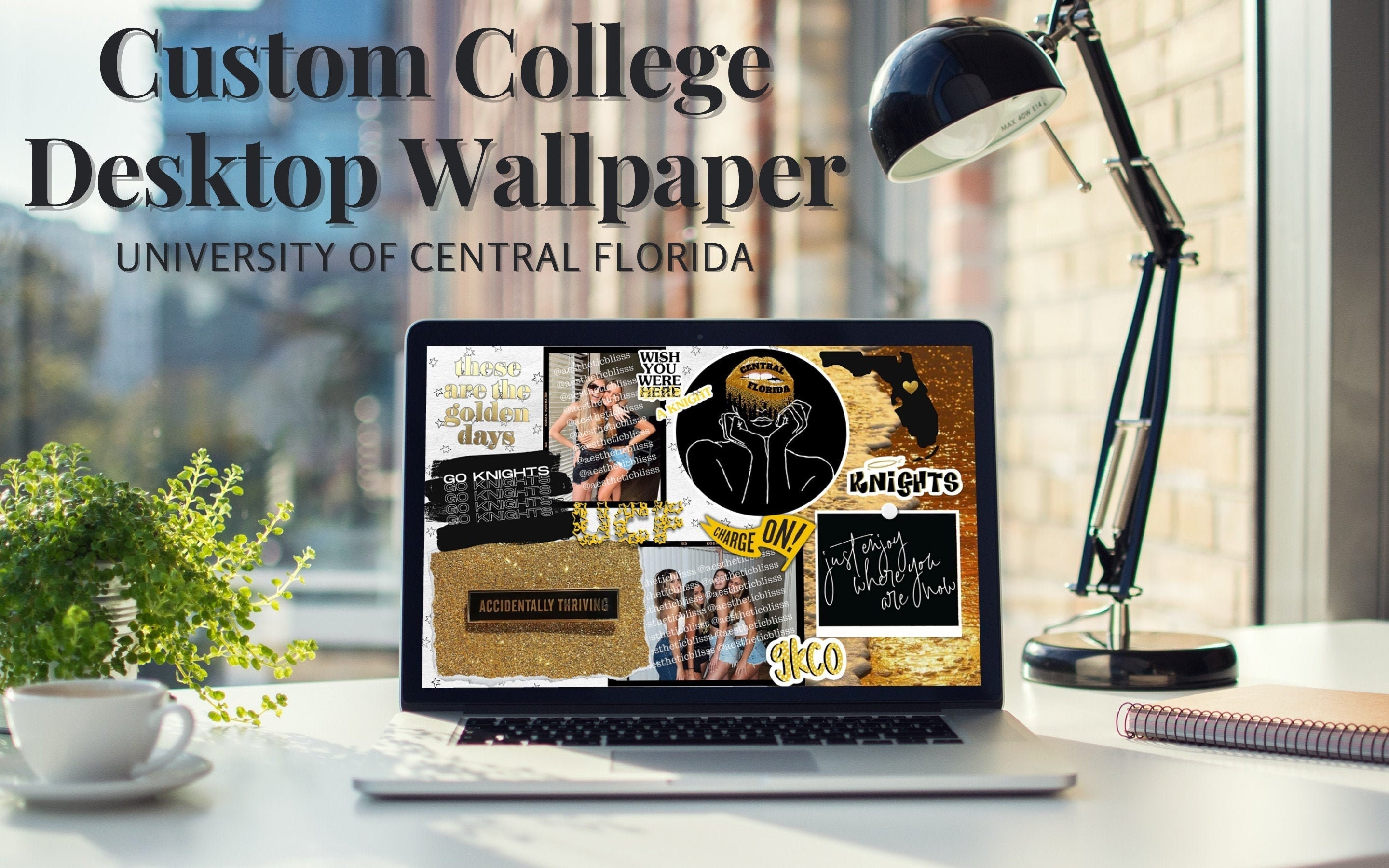 Custom College Desktop Wallpaper UCF university of central | Etsy