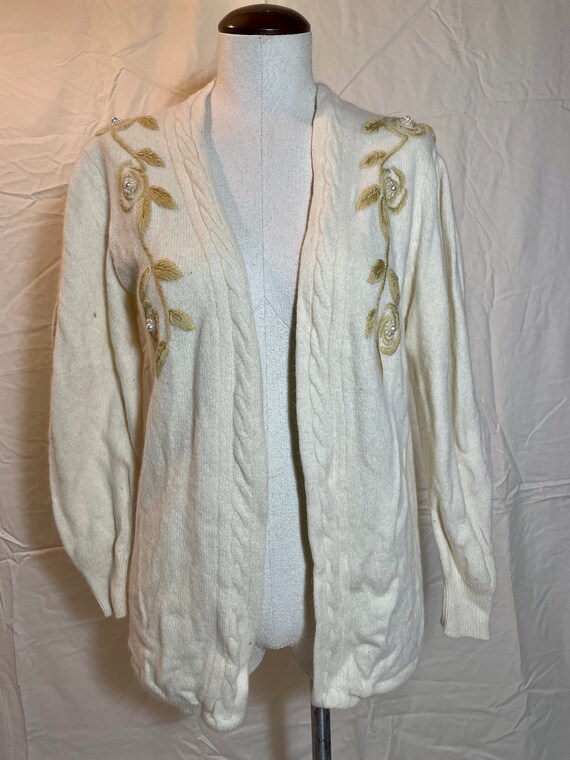 vintage cream angora - Gem