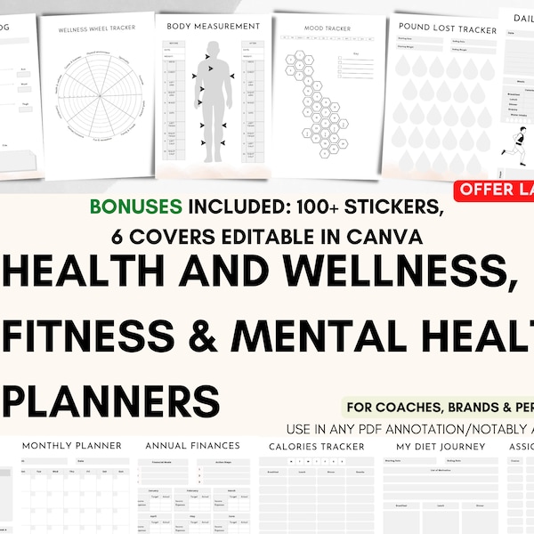 Health and Wellness Stickers - Etsy