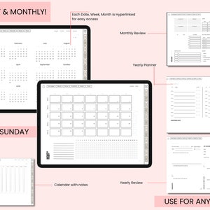 All in One Digital Planner | 2025 Digital Planner | Undated Digital ...
