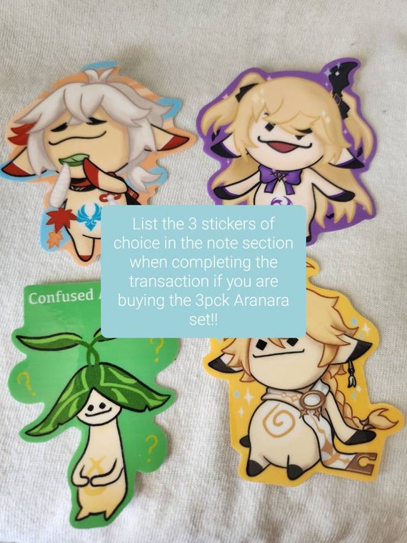 Aranara Genshin Impact Stickers WATERPROOF - Etsy