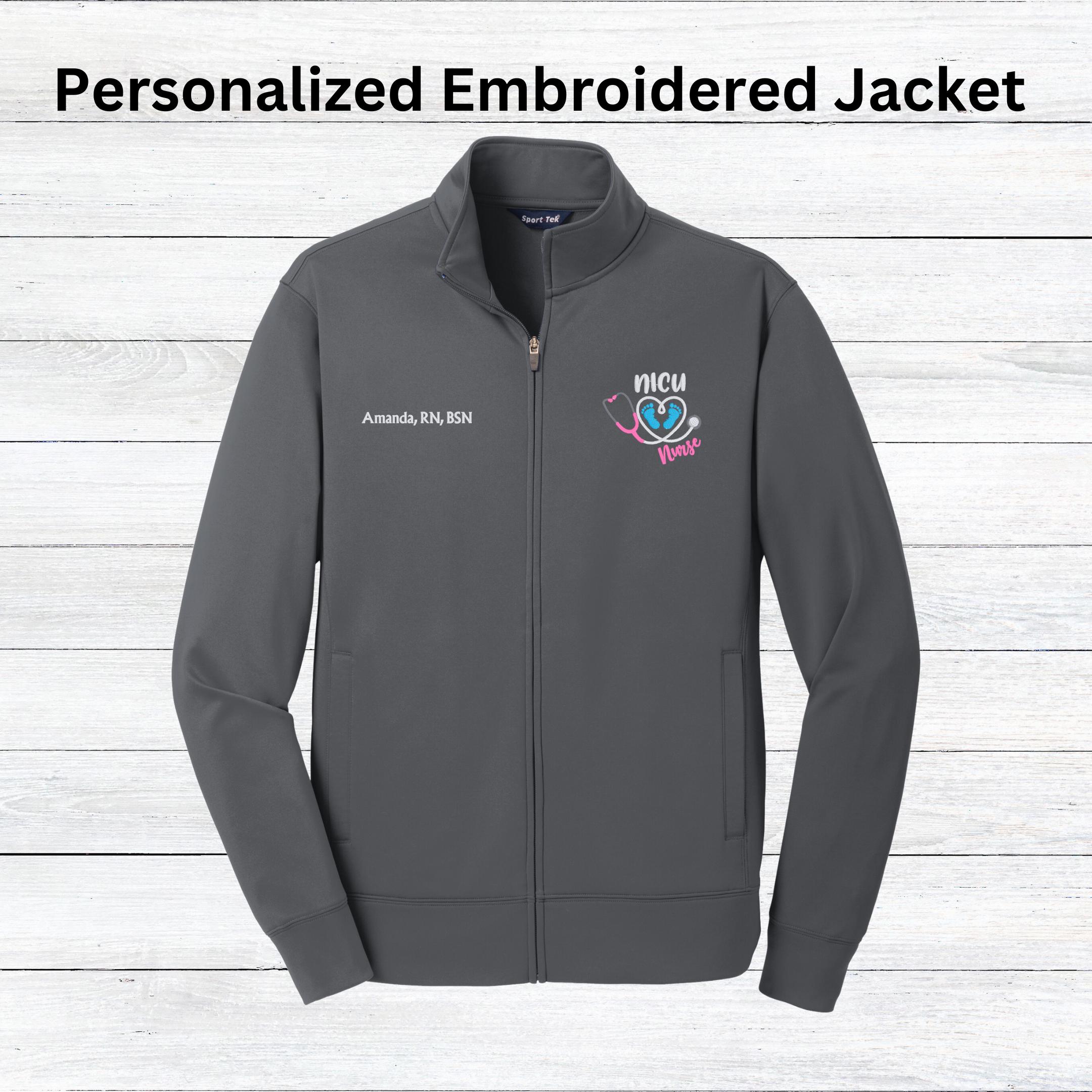 Custom Full Zip Jacket, Custom Logo Jacket Conference, Business Logo ...