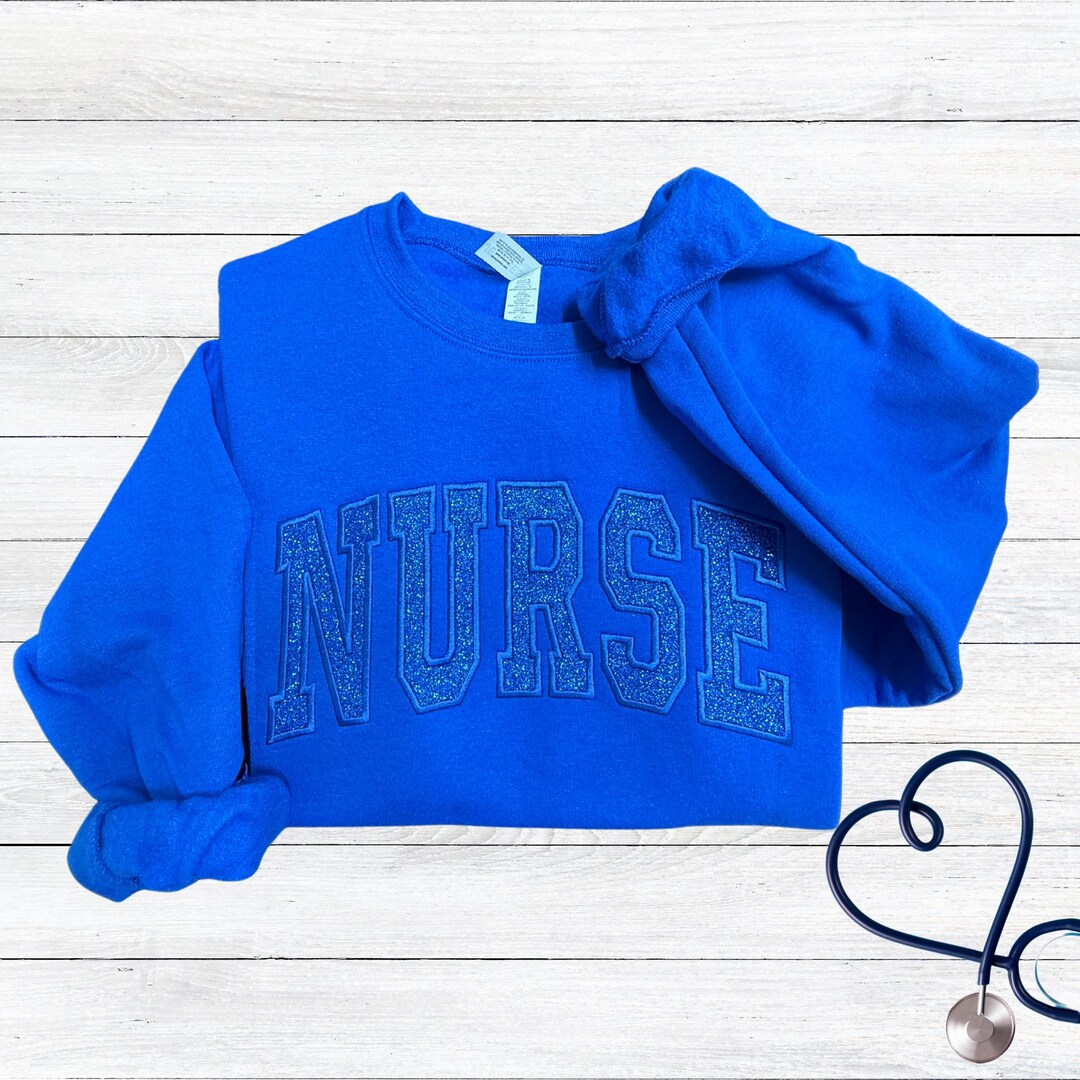 Nurse Sweater, RN Glitter Sweater, RN Sweatshirt, Custom Nurse, Nurse ...