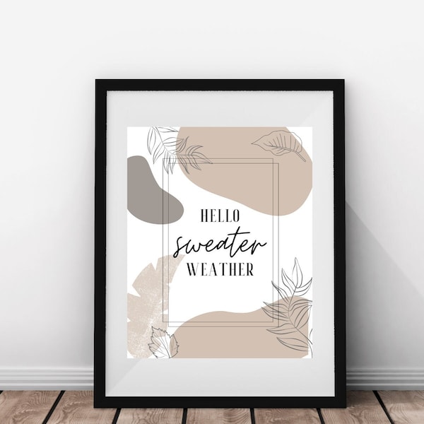 Sweater Weather Printable - Etsy