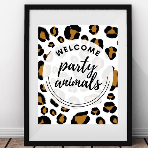Let's Get Wild Bachelorette Party Personalized Backdrop - Etsy