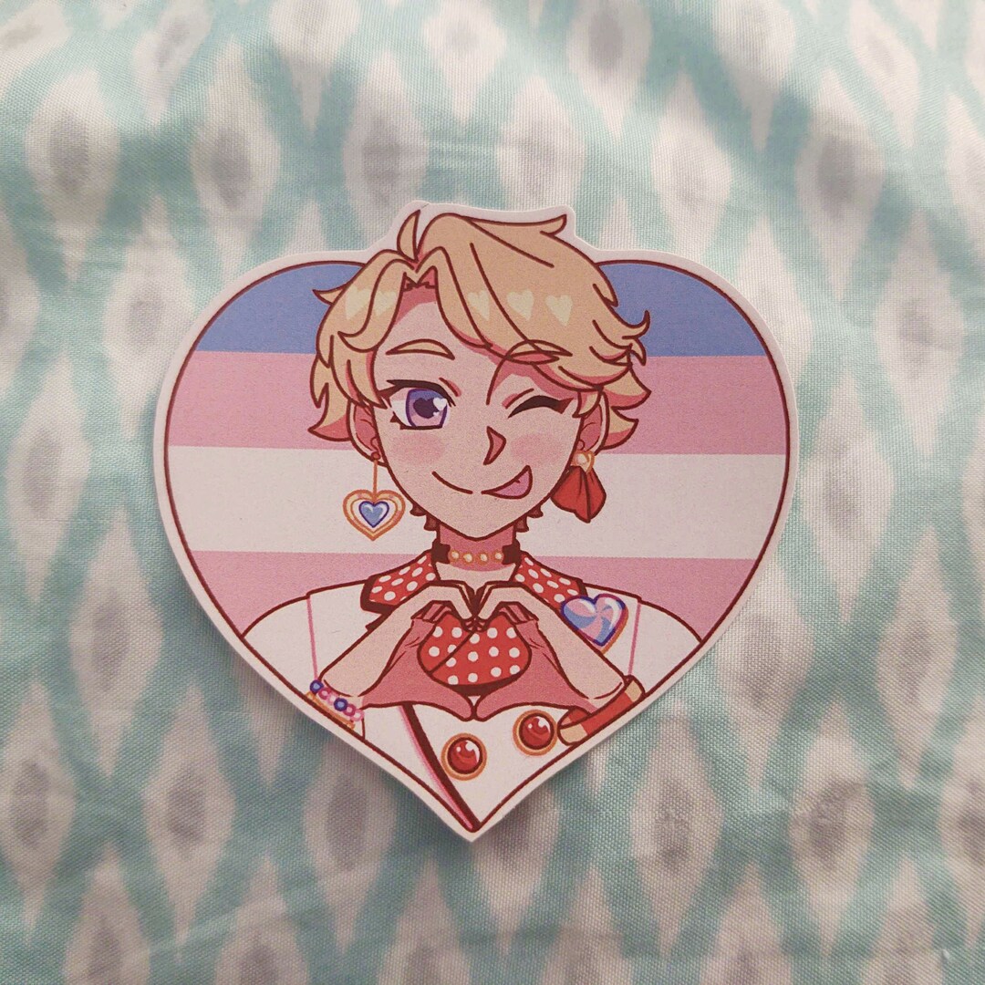 Arashi Narukami Trans Heart Sticker - Etsy