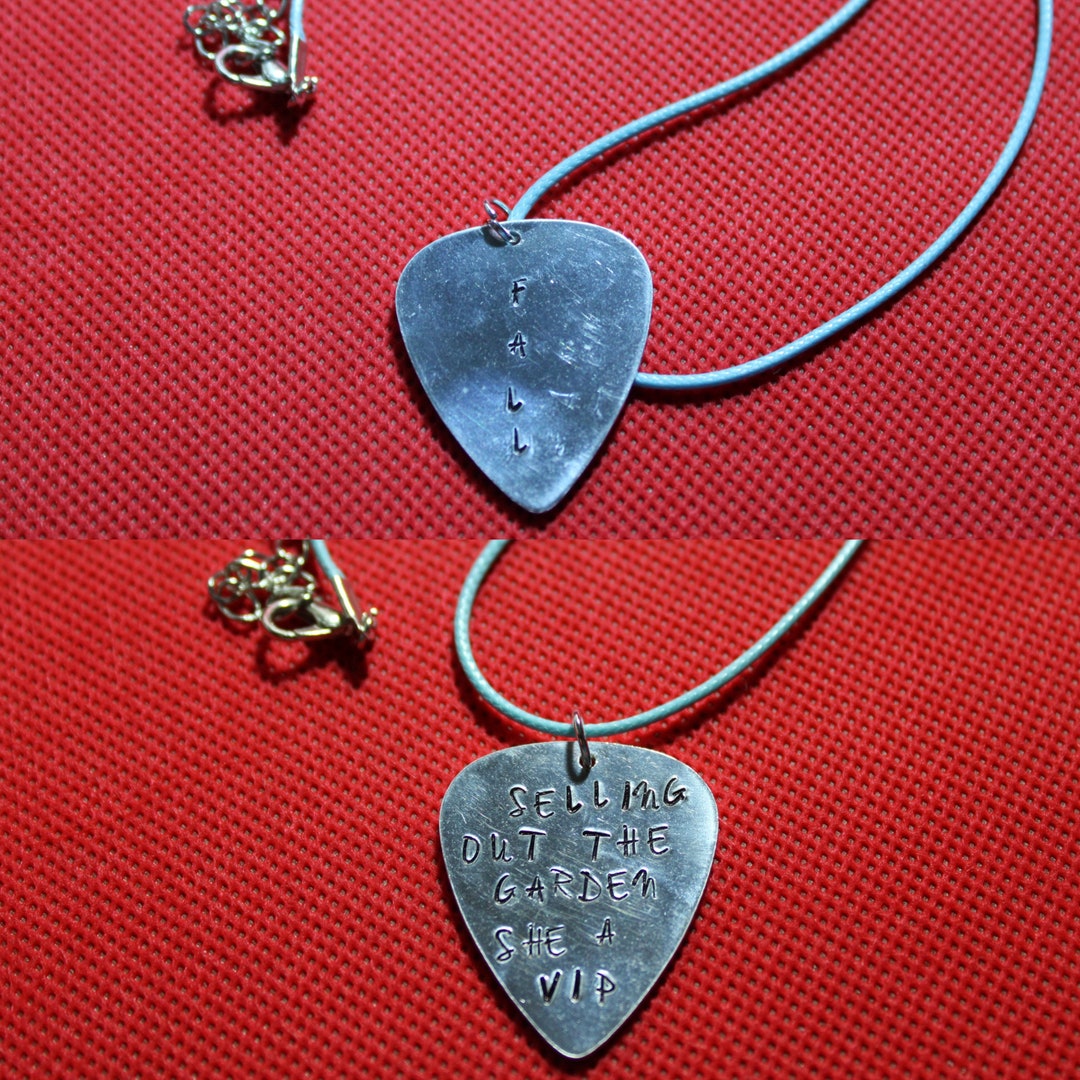 Big Time Rush Guitar Pick Song Choker // Music // BTR // Hand Stamped ...