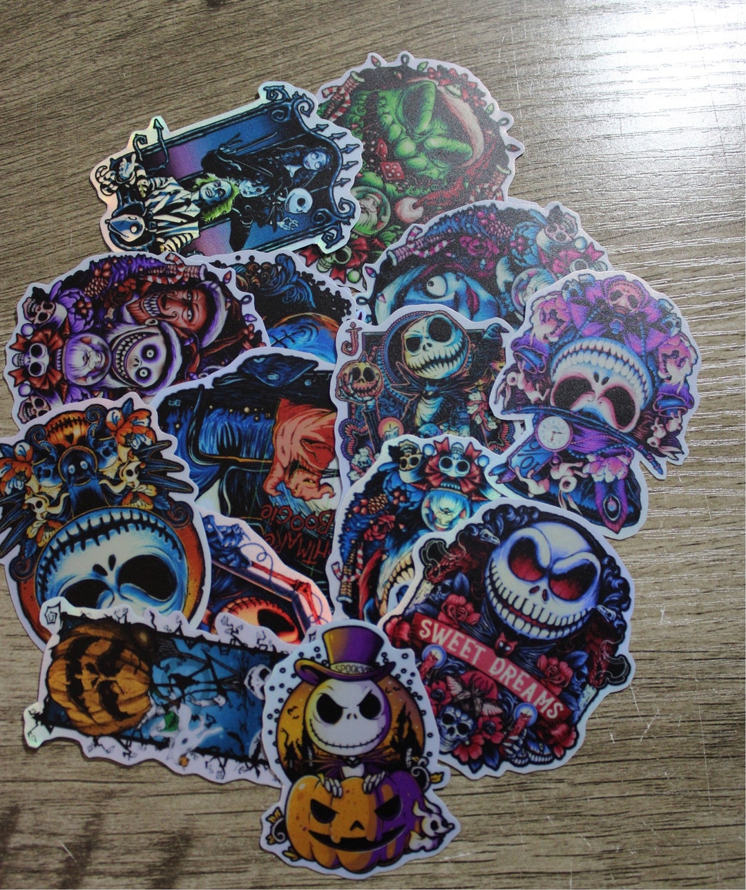 NBC Inspired Holographic Matte Stickers Pack // T. Burton Movies ...