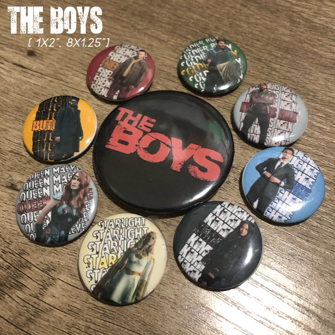 Boys Character Bundle Buttons // Pinback Buttons // Dark Humor // TV ...