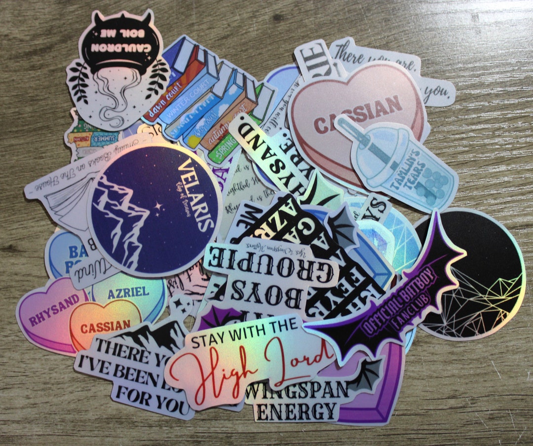 ACOTAR Holographic Stickers: Sarah J Maas Kindle/ereader Stickers - Etsy