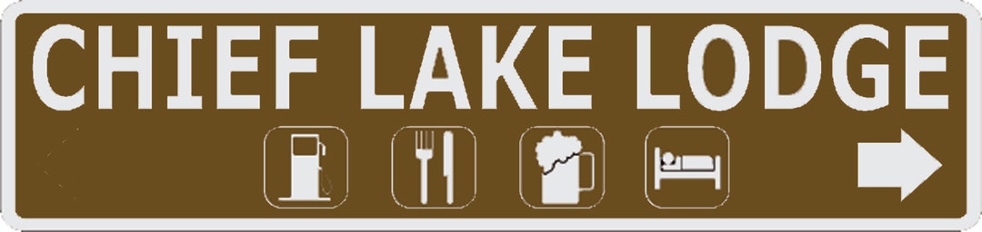 Set of 6 Custom Aluminum Business Reflective Trail Signs 24'x6' Forest ...