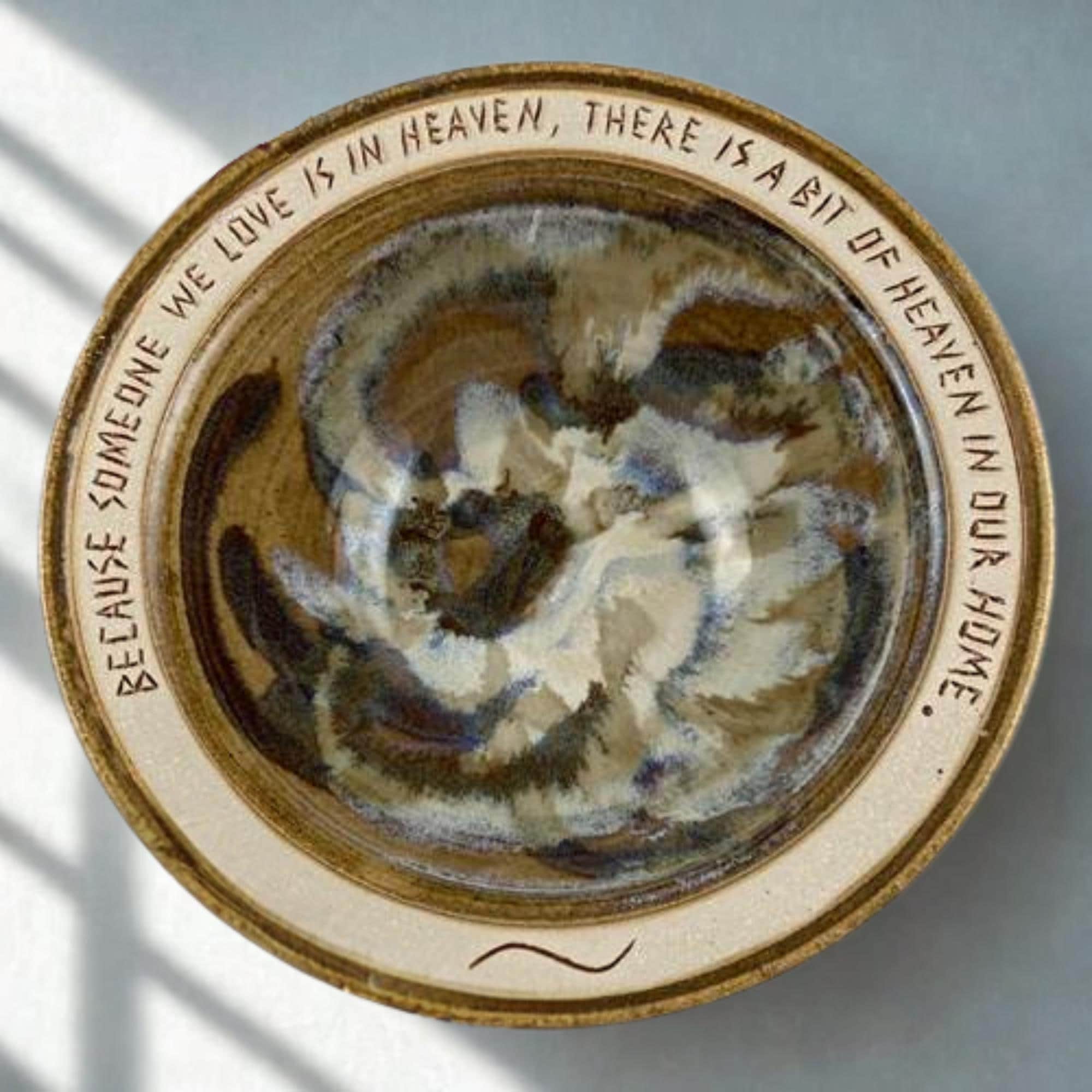 Handmade Pottery Remembrance Bowl: Loss of Loved One Gift - Etsy
