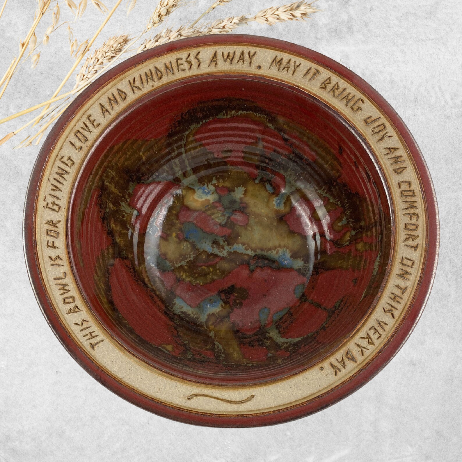 Pass Around Gift Handmade Pottery Bowls Giving Thanks Bowl | Etsy