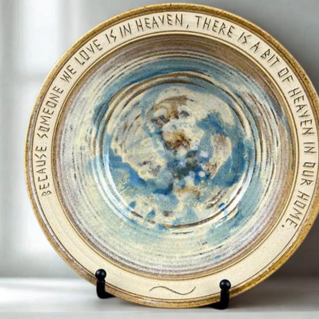 Handmade Pottery Remembrance Bowl: Loss of Loved One Gift - Etsy