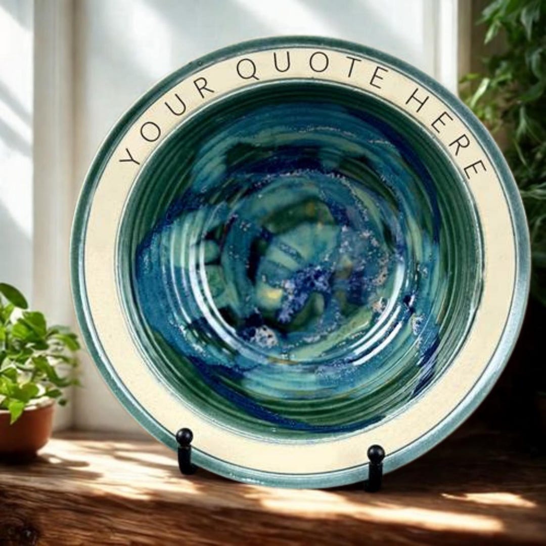 Custom Inscribed Gift • Handmade Pottery Bowls • Your Own Quote • Any ...