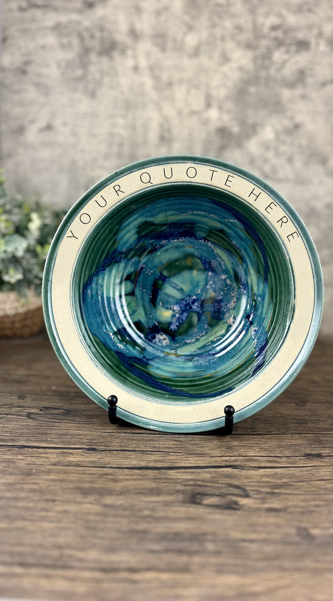 Custom Inscribed Gift • Handmade Pottery Bowls • Your Own Quote • Any ...