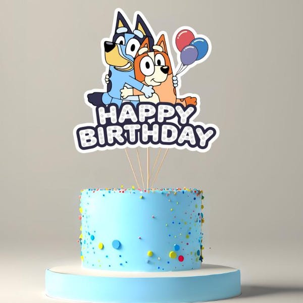 Bluey Cake Topper - Etsy