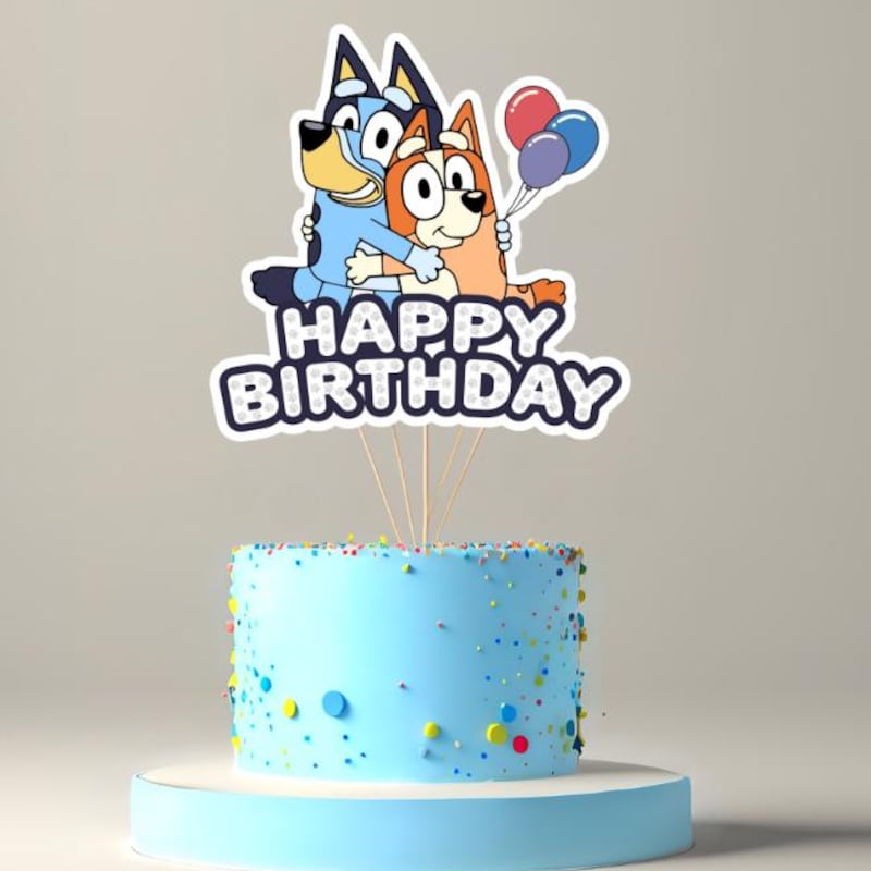 Bluey Cake Topper - Etsy