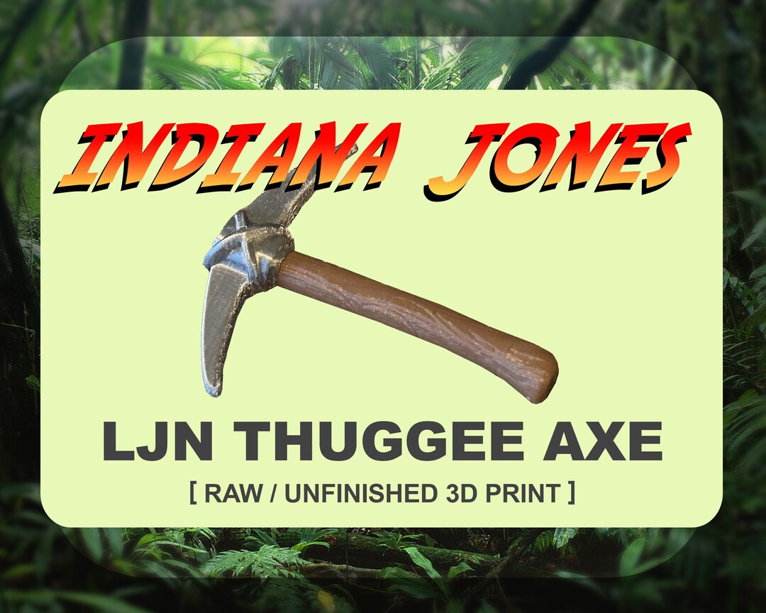 Indiana Jones - LJN Toy Custom Replacement Thuggee Axe - Temple of Doom ...