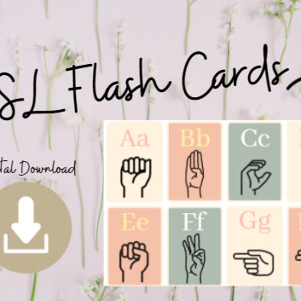 Alphabet Flash Cards - Etsy