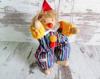 String Puppet Clown - Etsy