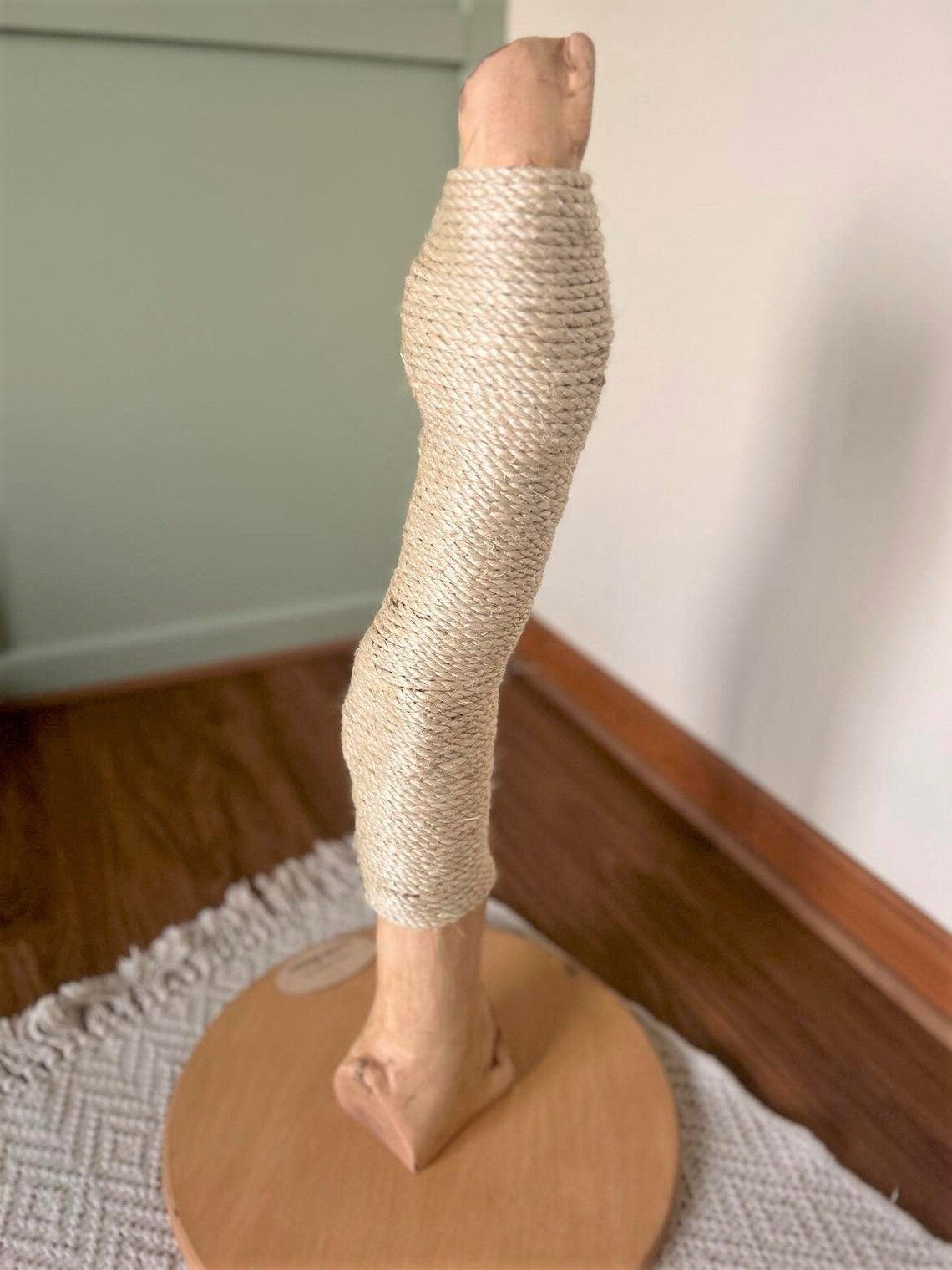 Hardwood Sisal Custom Cat Scratching Post Warm Catpuccino - Etsy