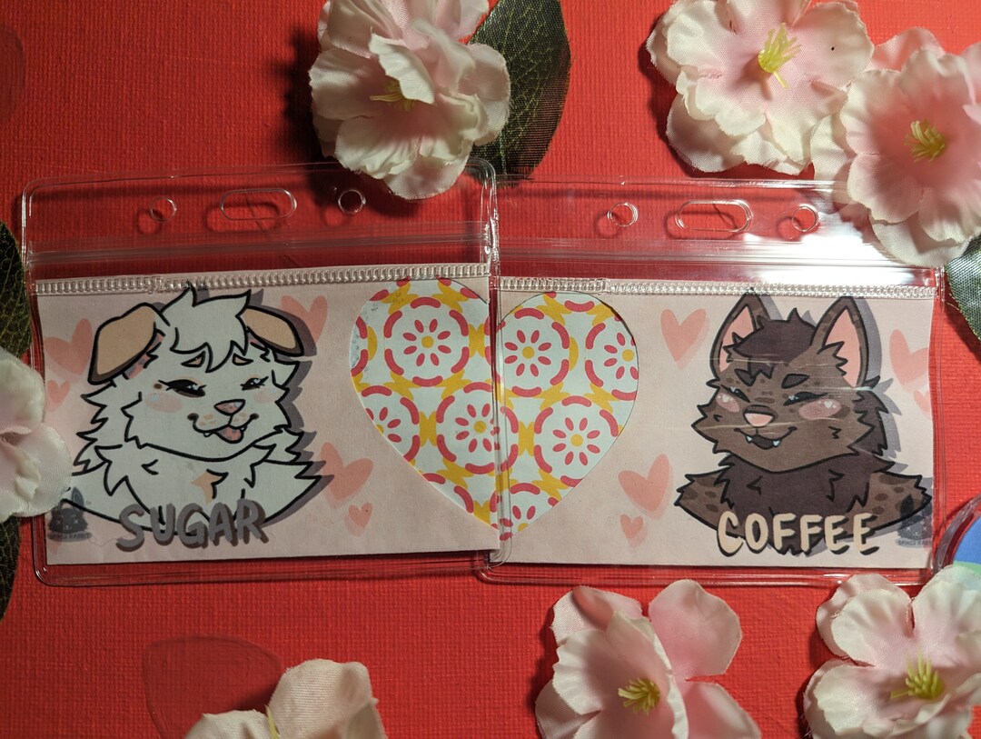 Custom Couple's Badge Set Double Sided & Waterproof - Etsy