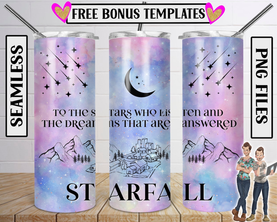 Starfall Velaris Landscape ACOTAR 20oz Tumbler Design, ACOTAR Tumbler ...