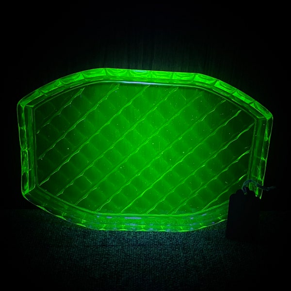 Pressed Glass Tray - Etsy