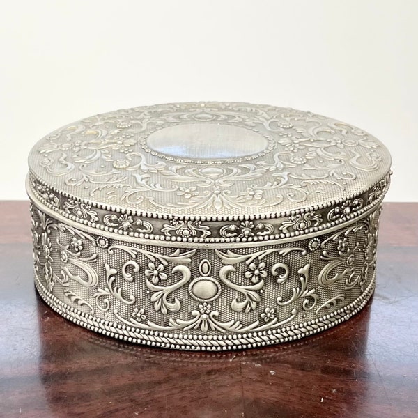 Pewter Jewelry Box - Etsy