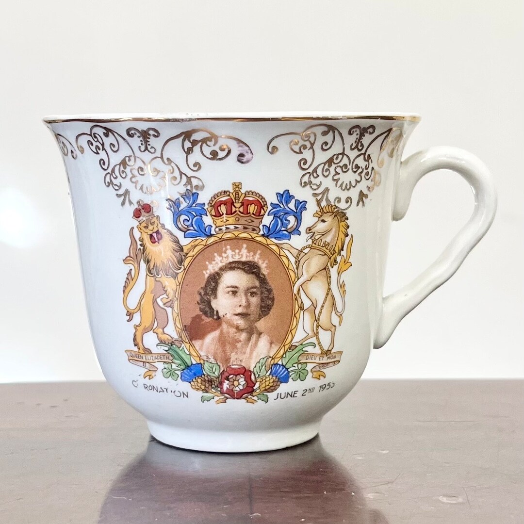 Vintage H.M Queen Elizabeth II 1953 2nd June Coronation Ceramic Tea Cup ...