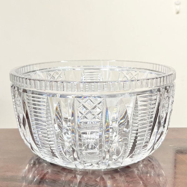 Antique Crystal Punch Bowls - Etsy