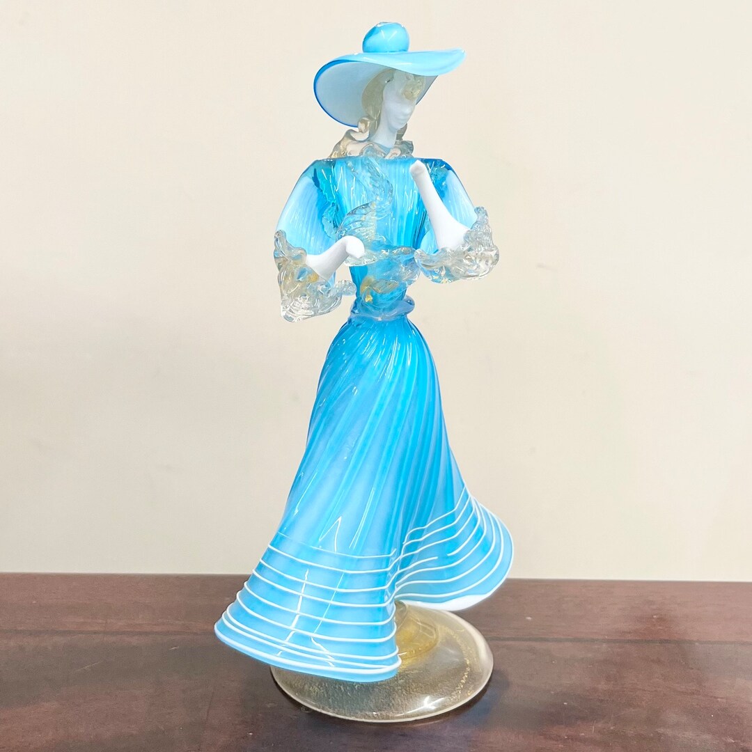 Vintage 1960’s - 1970’s Venetian Murano Glass Hand Blown Lady Figurine ...