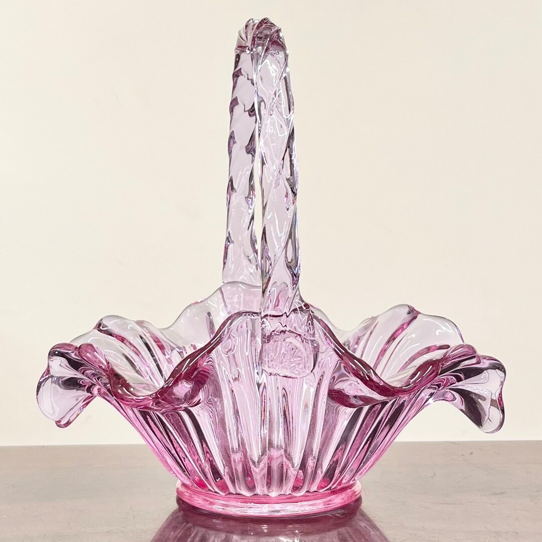 Vintage Pressed Glass Mauve Pink Lilac Fenton 95th Anniversary 1905 ...
