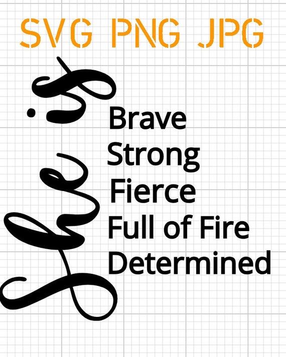 She is Digital File SVG PNG JPEG | Etsy