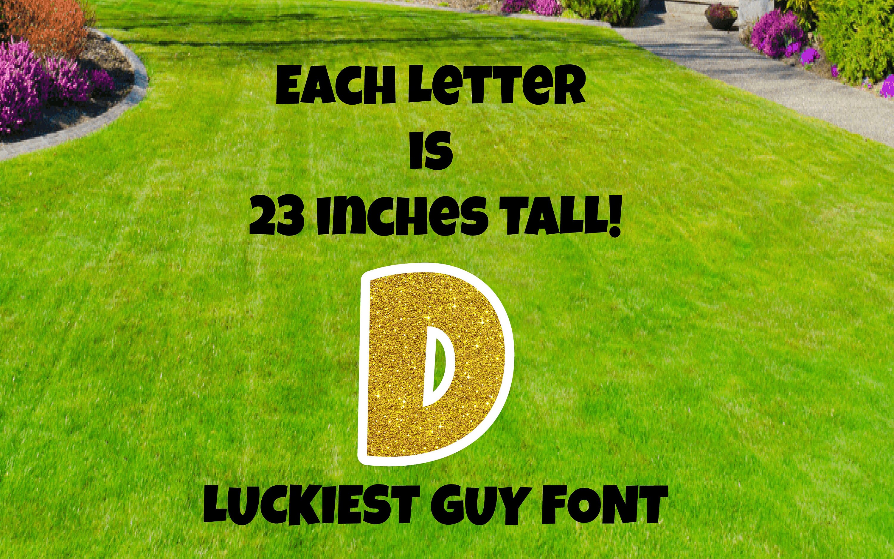 73 Piece 23" Alphabet Set Luckiest Guy Font| Yard Sign Letters | Lots ...