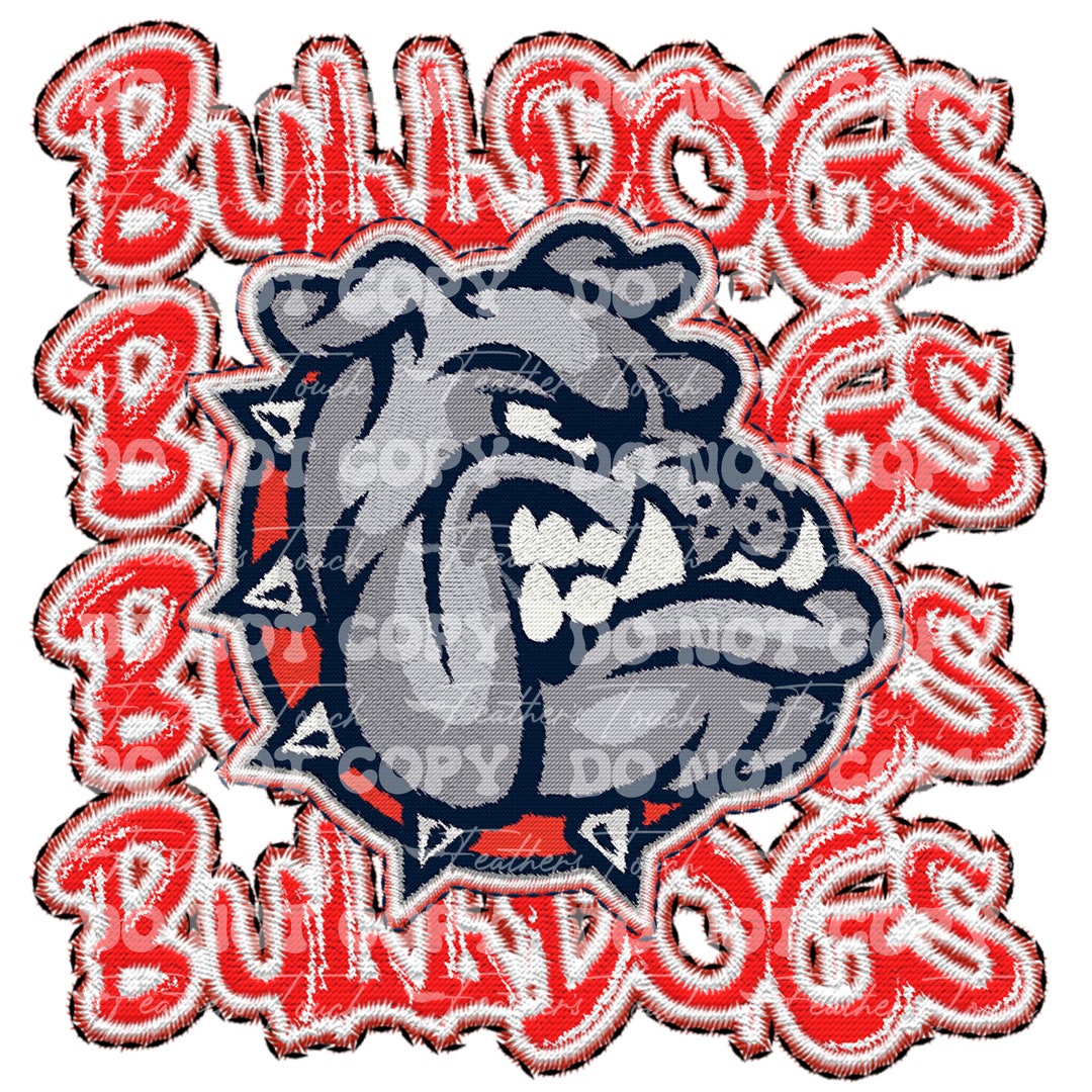 Custom Digital Mascot Shirt Design Embroidery Style Printable Mascot ...