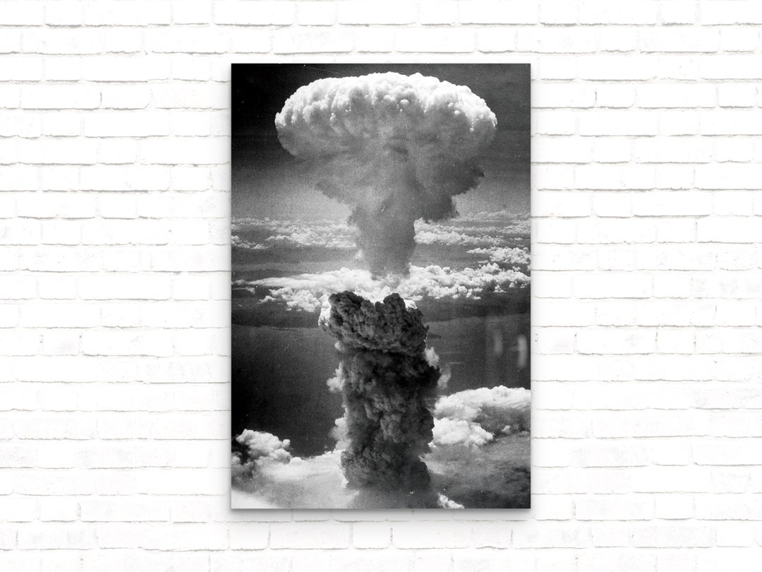 Radioactive Fallout Vintage Poster - Nuclear Explosion - Atomic Bomb ...