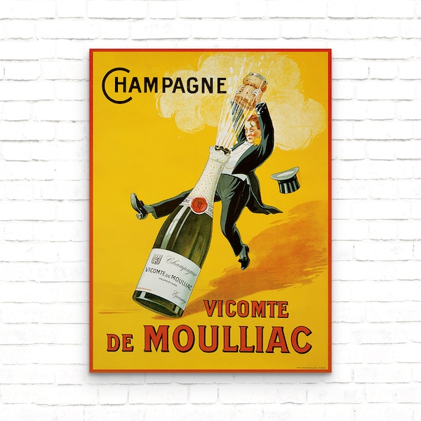 Champagne Poster - Etsy